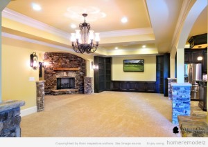 21 Beautiful Traditional Basement Designs